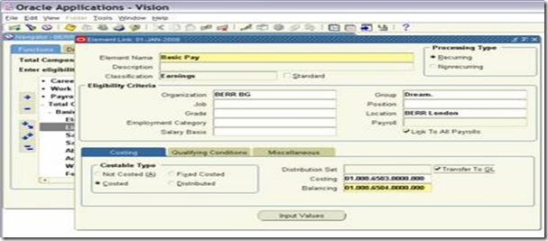 Oracle Applications: Configuration of Payroll